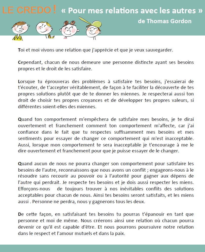 La méthode Gordon – Mieux Vivre Ensemble 31